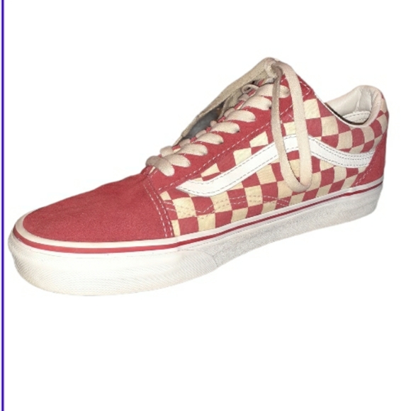 Vans | Shoes | Vans Red Checkerboard Old Skoolsize 85 | Poshmark
